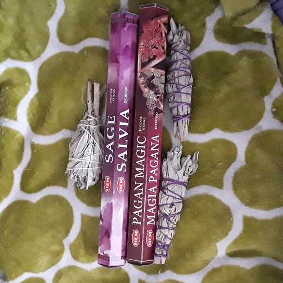 Hem | Other | 3 White Sage Smudges And Incense Sticks Pagan Magic ...